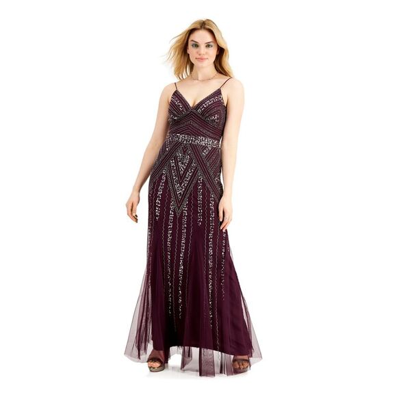 Jump | Dresses | Nwt Jump Womens Burgundy Gown Spaghetti Strap Maxi ...